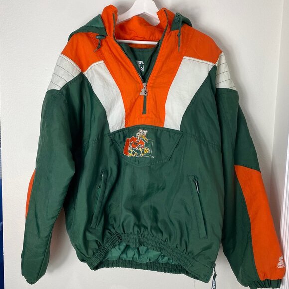 STARTER | Jackets & Coats | University Of Miami Hurricanes Starter ...